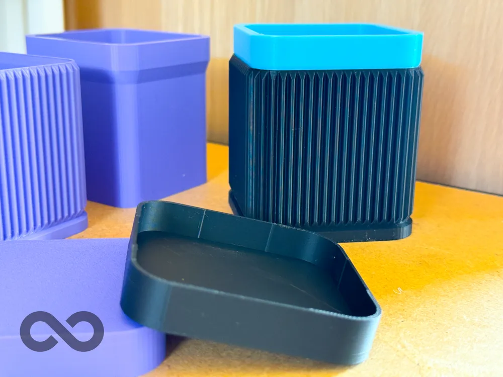 Line's Edge Color Pop Square Pot Planter by Eternity Labs MakerWorld ...