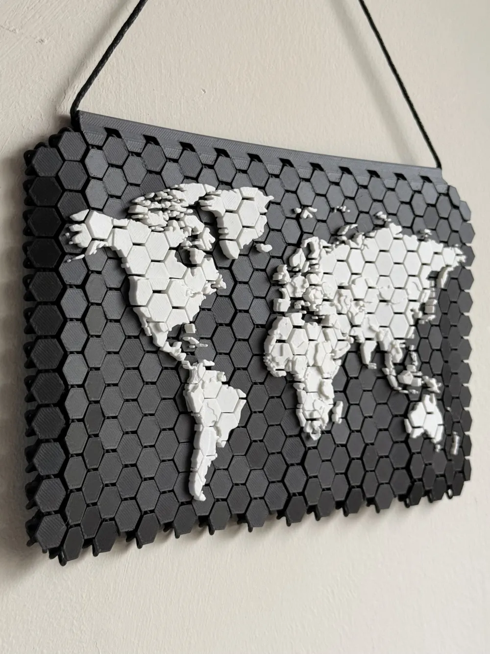 Flexible World Map Art (NASA-Style Fabric) - Free 3D Print Model ...