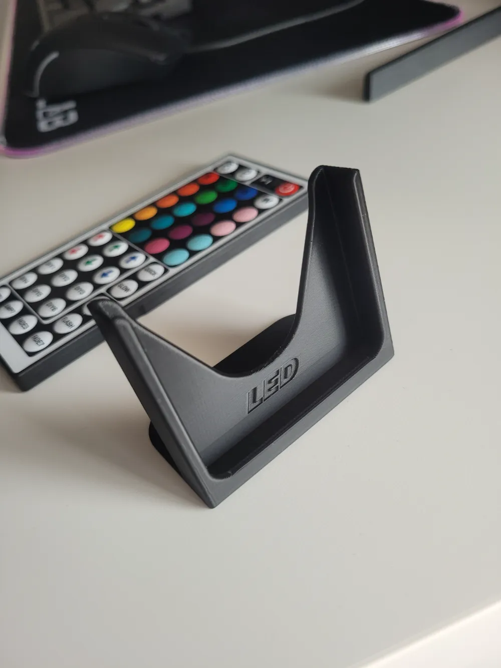 Tabletop or Desk Stand for LED Remote by Cedorne61 - MakerWorld