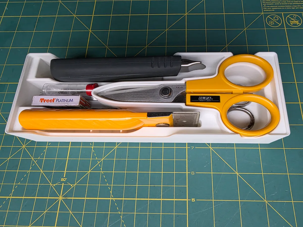 OLFA Scissors and Scraper Gridfinity - Free 3D Print Model - MakerWorld