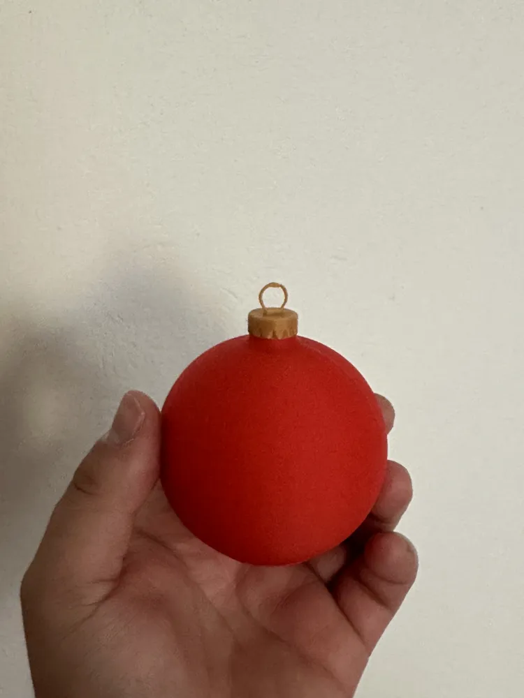 Simple Christmas ball - Free 3D Print Model - MakerWorld