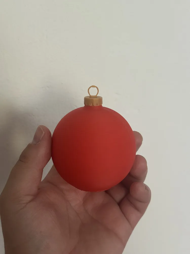 Simple Christmas ball - Free 3D Print Model - MakerWorld