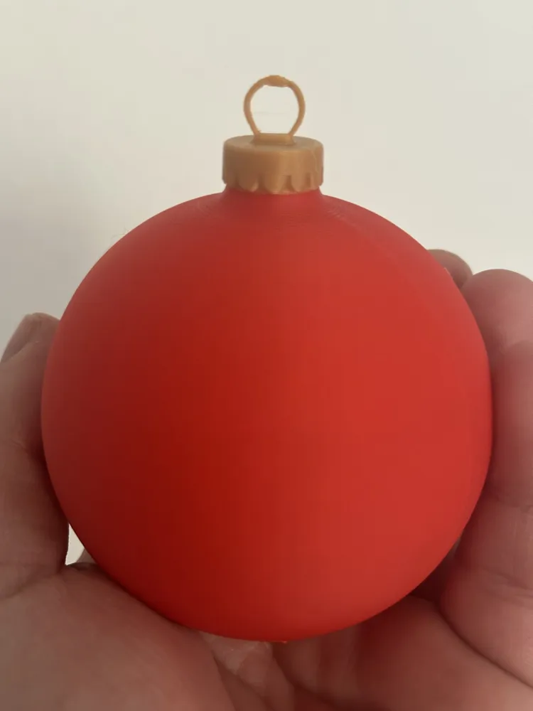 Simple Christmas ball - Free 3D Print Model - MakerWorld