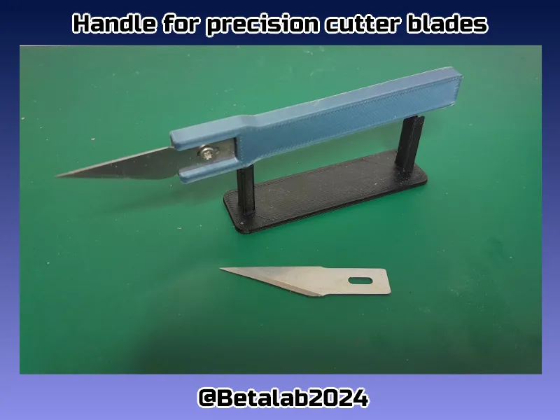 Handle for precision cutter blades by Betalab2024 - MakerWorld