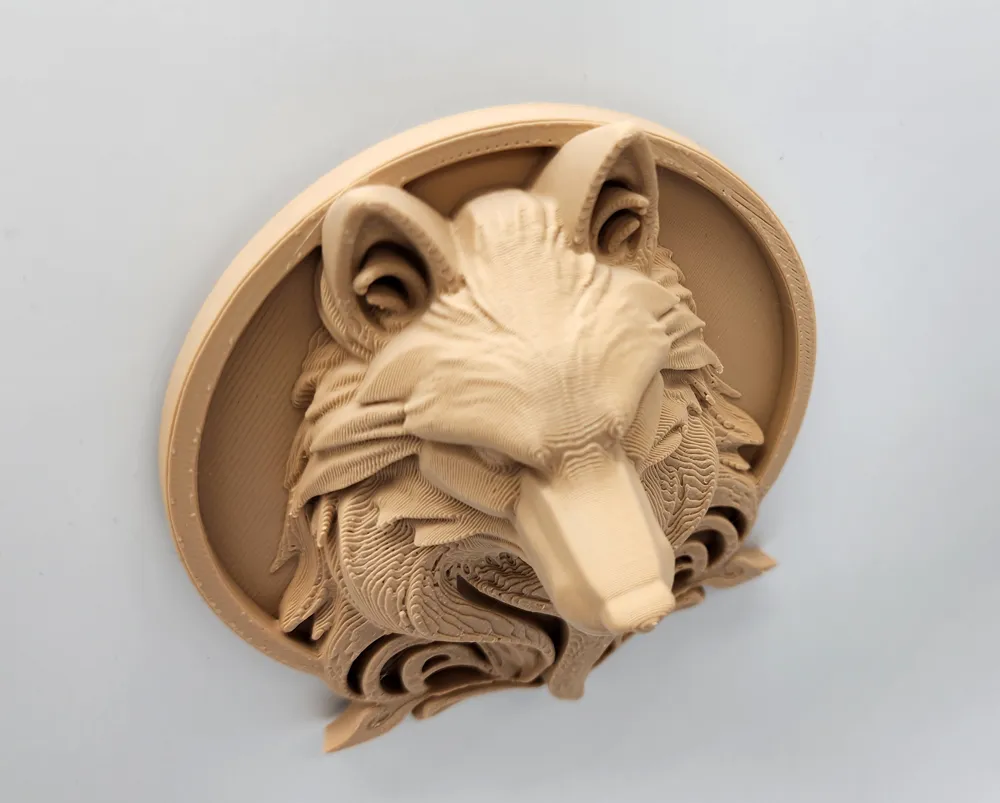Wolf Relief Sculpture Wall Art - No Supports by Triple G Workshop ...