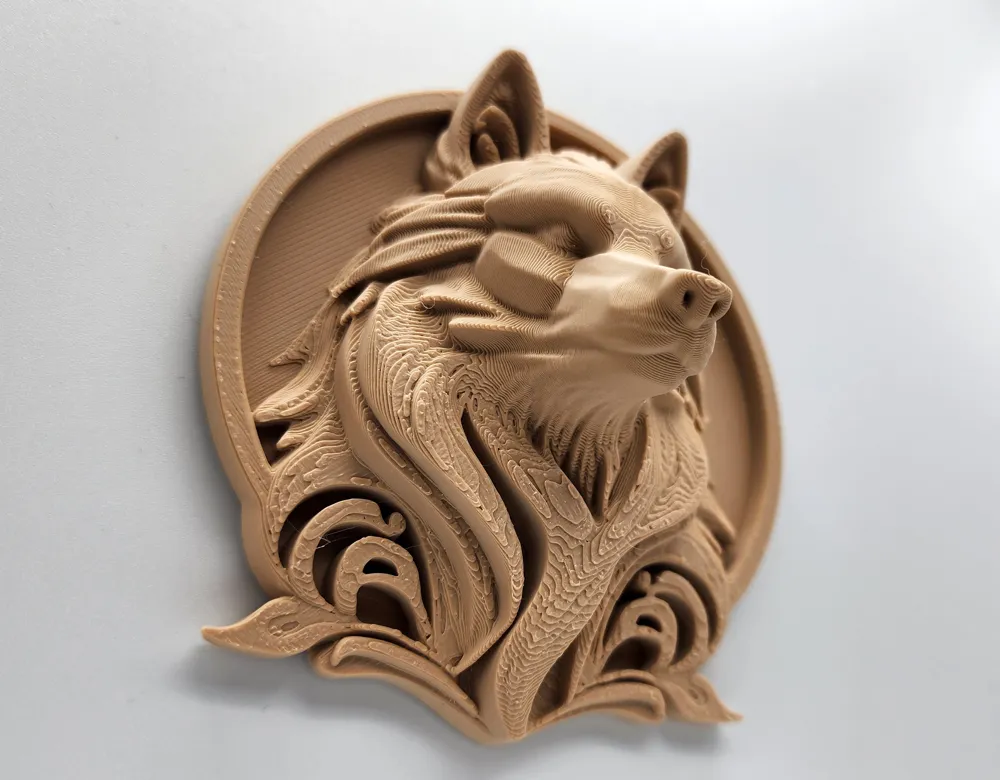 Wolf Relief Sculpture Wall Art - No Supports by Triple G Workshop ...