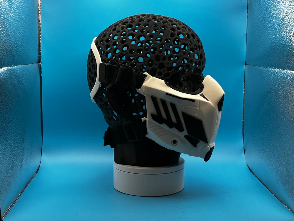 Tactical Airsoft Cyberpunk Cosplay Mask - Free 3D Print Model - MakerWorld