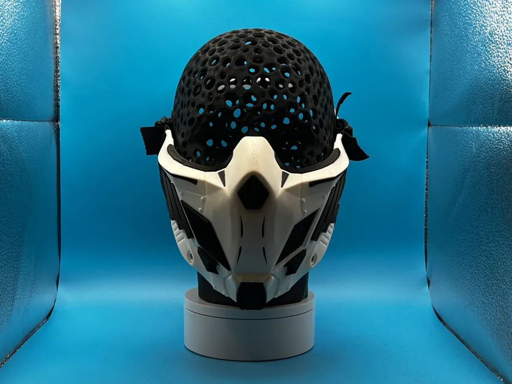 Tactical Airsoft Cyberpunk Cosplay Mask - Free 3D Print Model - MakerWorld