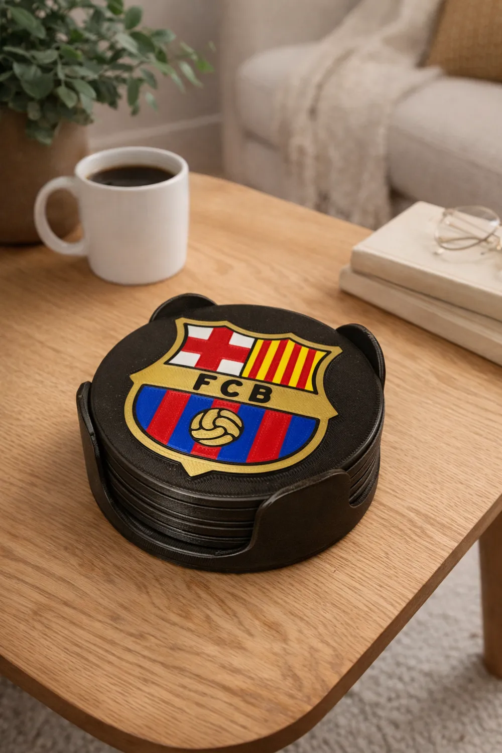 FCB Coasters – FC Barcelona - Free 3D Print Model - MakerWorld