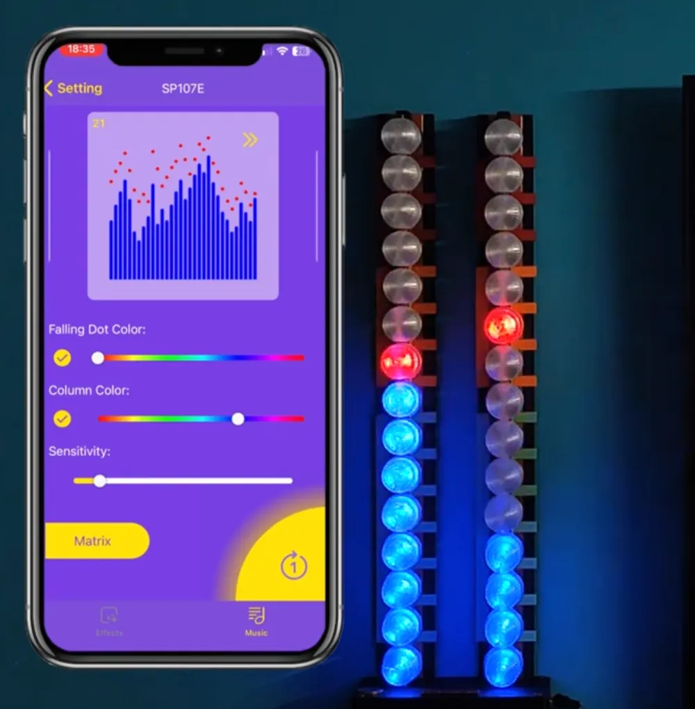 GIANT LED VU METER NO AMS A1 MINI by Marco - MakerWorld