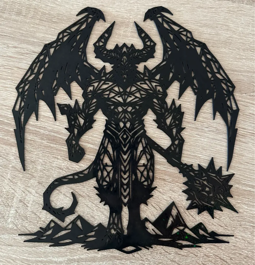 Diablo LineArt Wall by D_Designs - MakerWorld