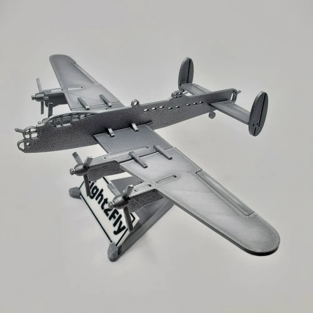 Avro Lancaster RAF WWII Bomber Model Plane Kit by Fight2Fly - MakerWorld