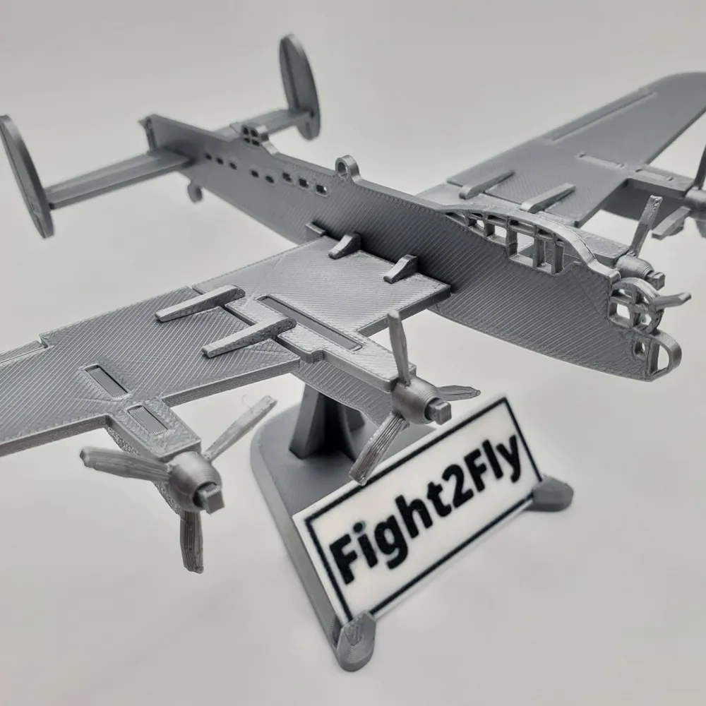 Avro Lancaster RAF WWII Bomber Model Plane Kit by Fight2Fly - MakerWorld