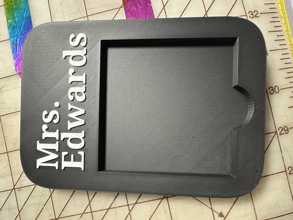 Blank Sticky Note Tray by Mighty With All Trades MakerWorld: Download ...