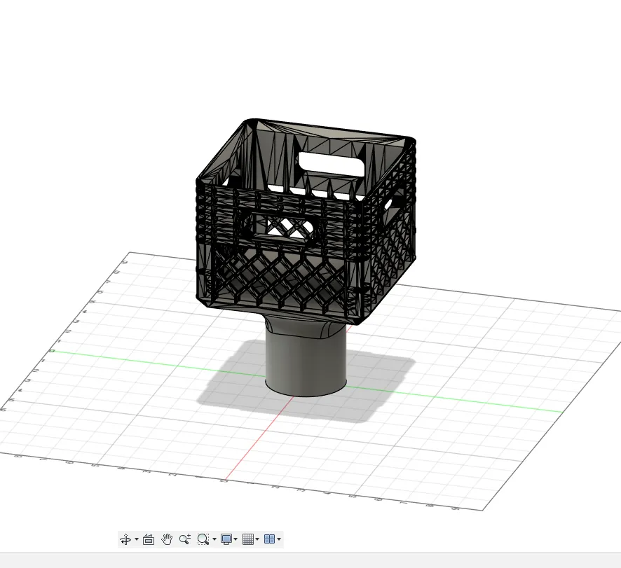 Milk Crate Gallon Jug Cup holder Adapter - Free 3D Print Model - MakerWorld