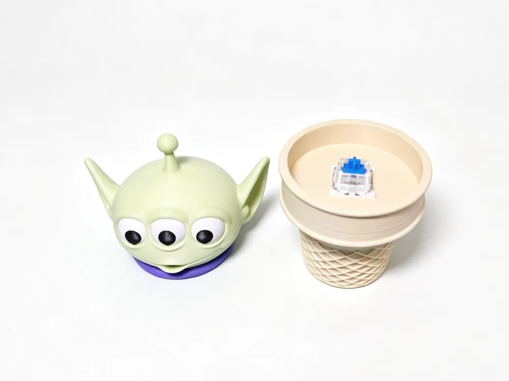 Toy Story Alien Ice Cream Clicker - Free 3D Print Model - MakerWorld