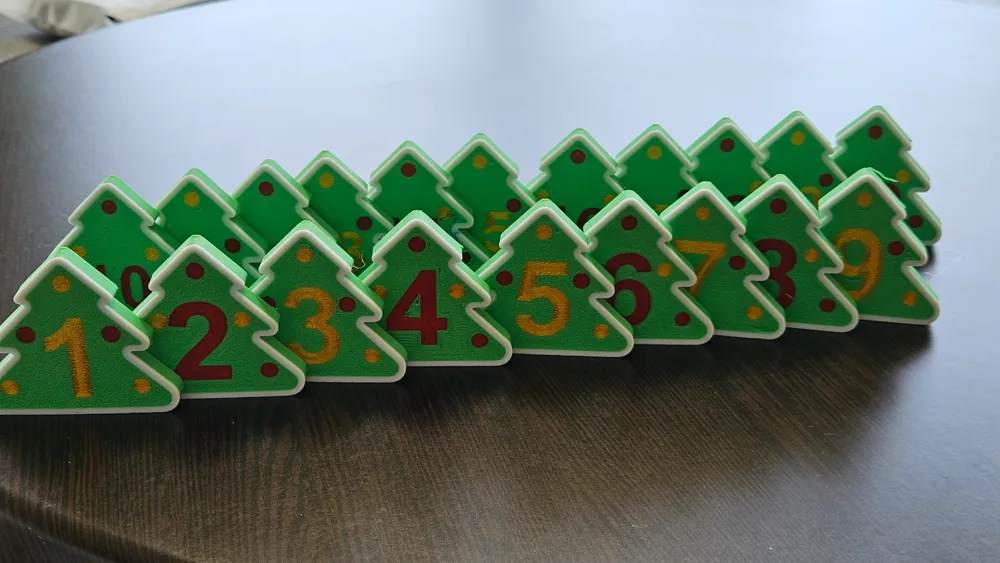 Christmas Tree Numbers - Free 3D Print Model - MakerWorld