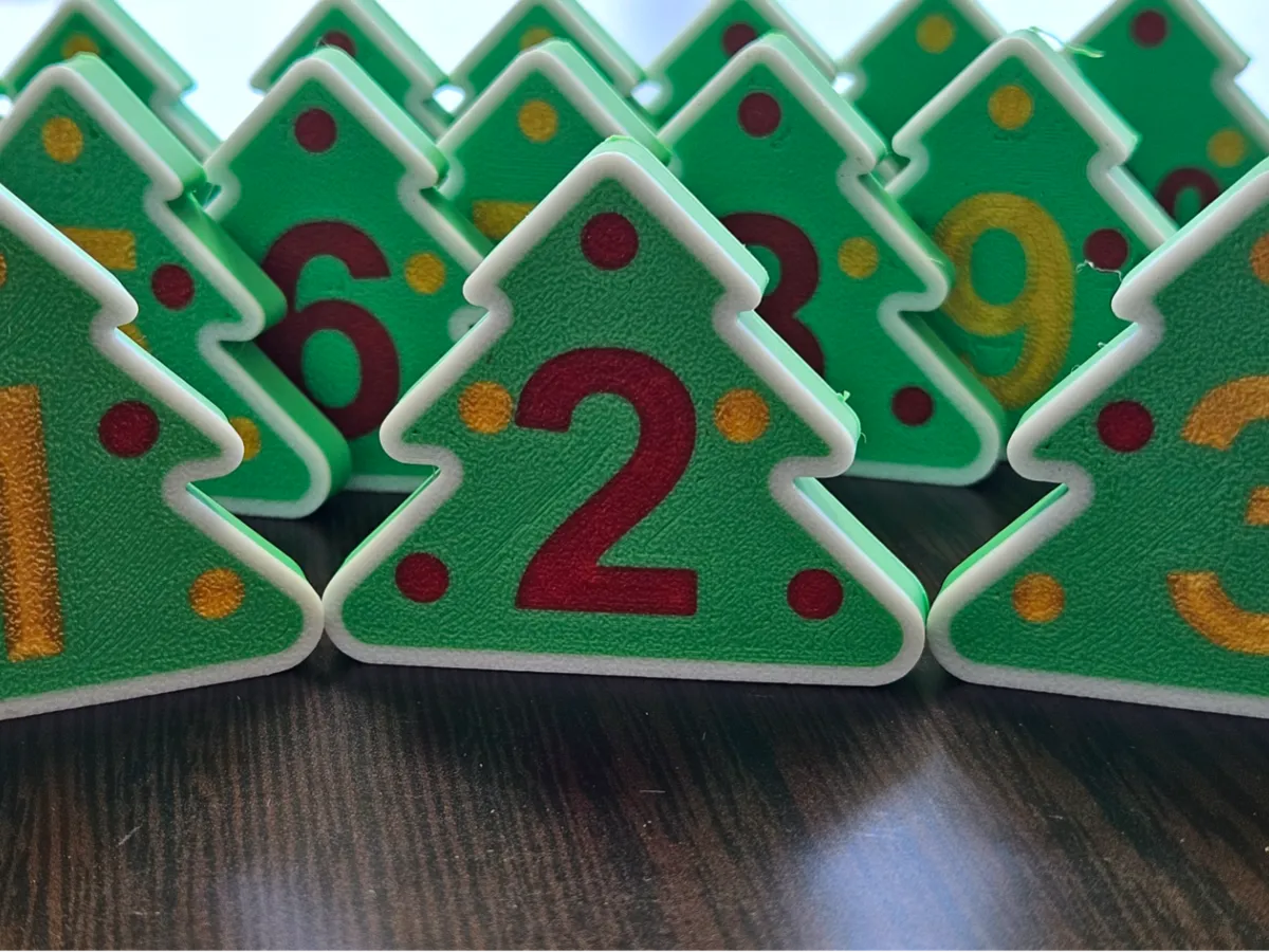 Christmas Tree Numbers - Free 3D Print Model - MakerWorld