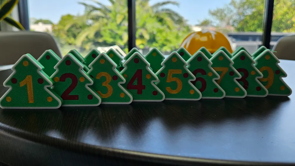 Christmas Tree Numbers - Free 3D Print Model - MakerWorld
