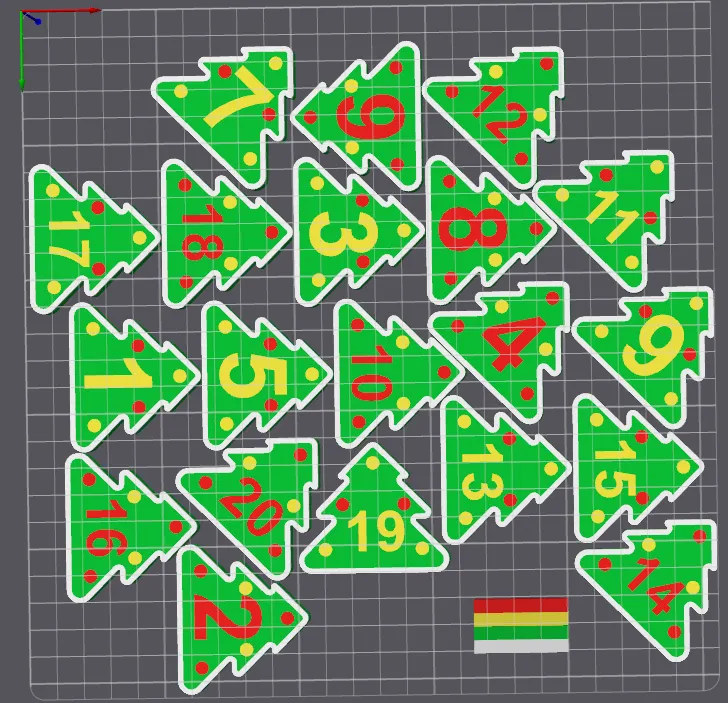 Christmas Tree Numbers - Free 3D Print Model - MakerWorld