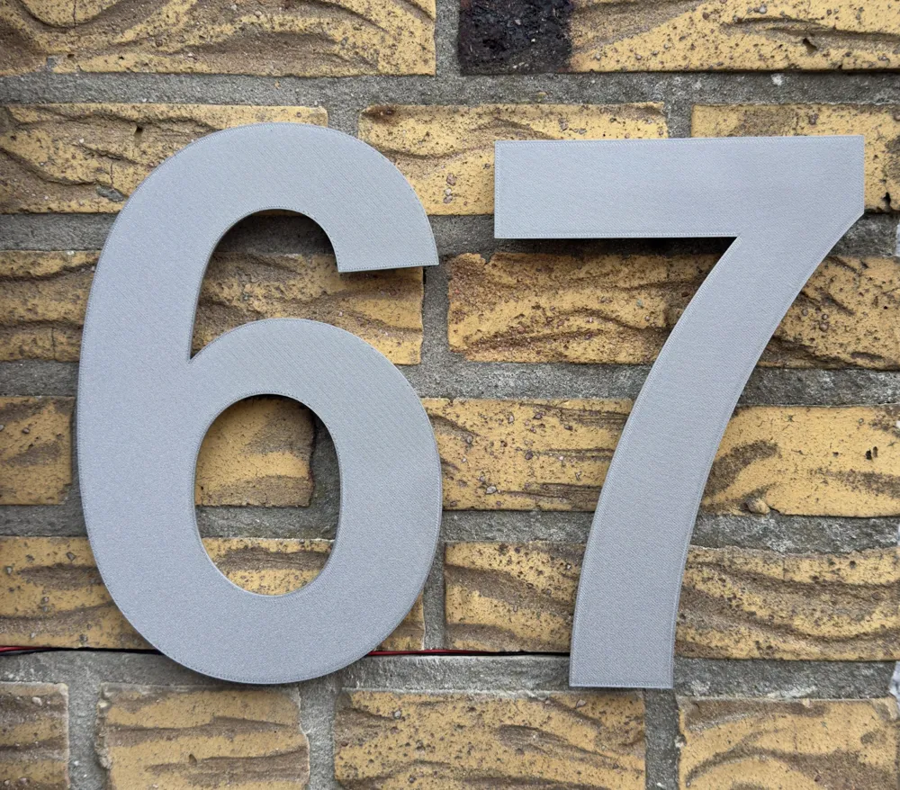 House Number LED 0-9 - Free 3D Print Model - MakerWorld