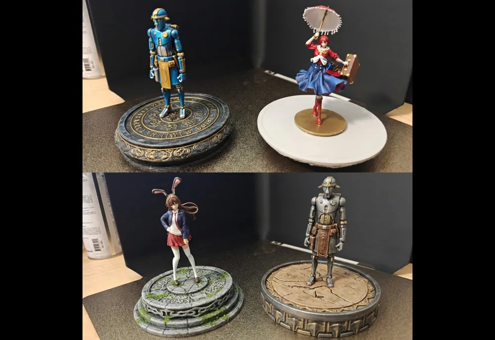 Decorative Display Bases Collection 1 (100mmx20mm) - Free 3D Print ...