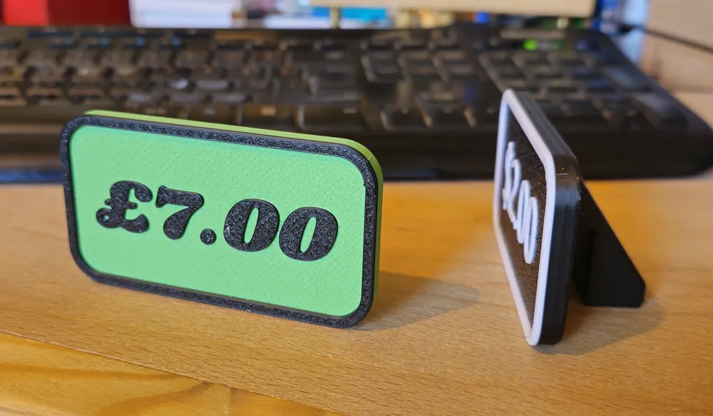 Étiquette de prix de stand de foire artisanale à poser ou à suspendre ...