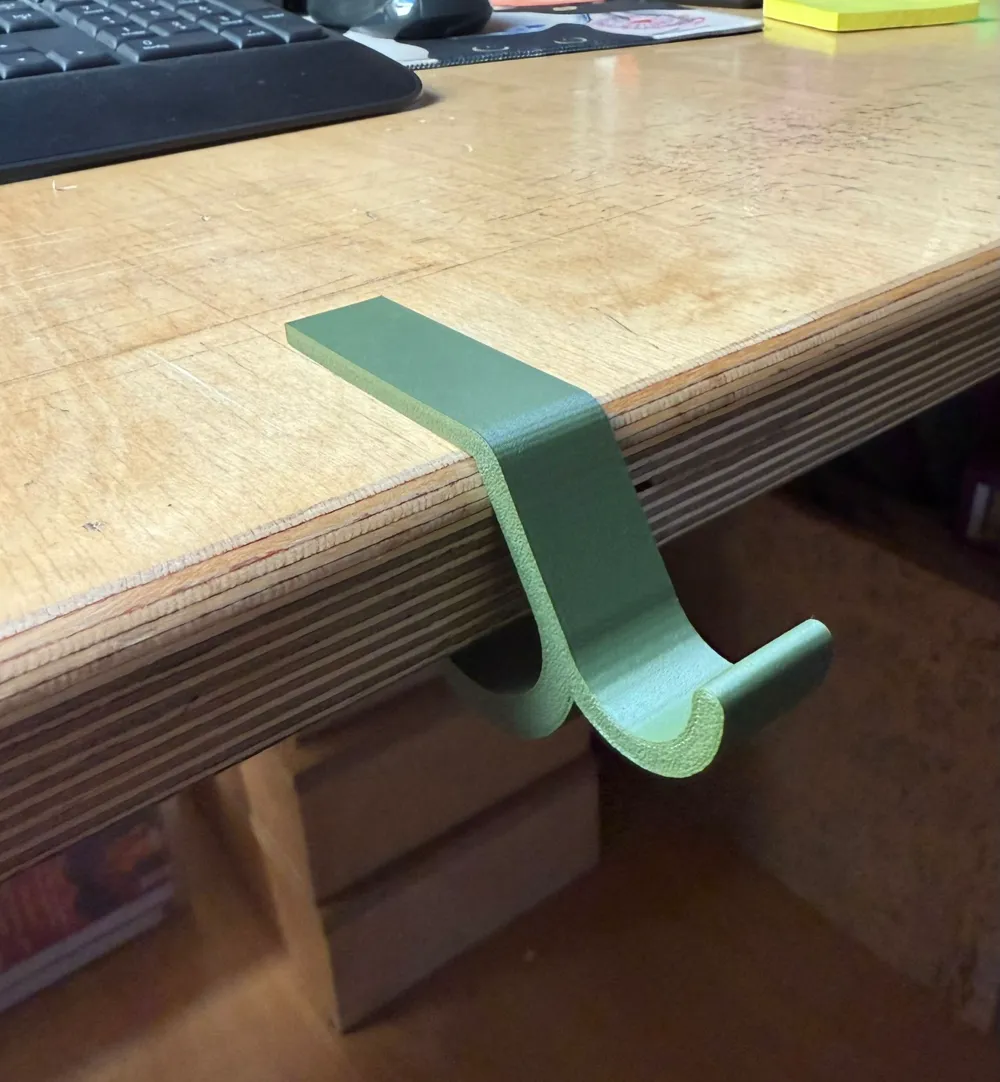 Desk hook by Jonas2612 MakerWorld: Download Free 3D Models