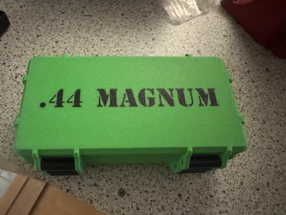 44 Magmum Rugged Ammo Box - V3 - Free 3D Print Model - MakerWorld