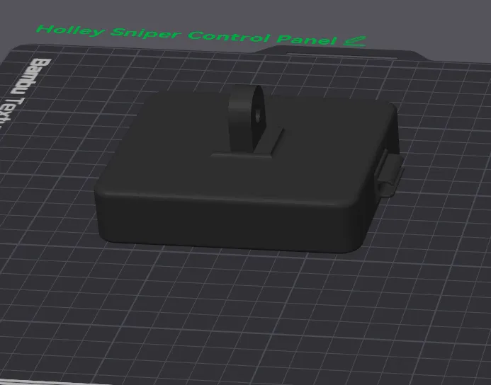 Holley Sniper Control Panel Mount - Free 3D Print Model - MakerWorld