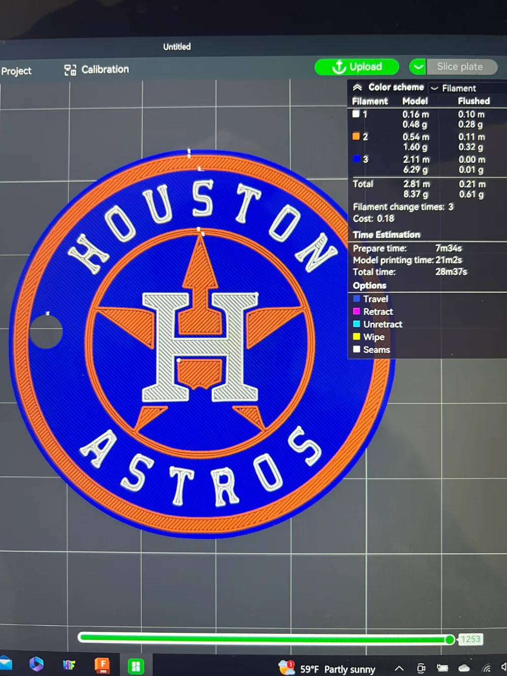 Houston Astros Keychain by Spy Heart - MakerWorld