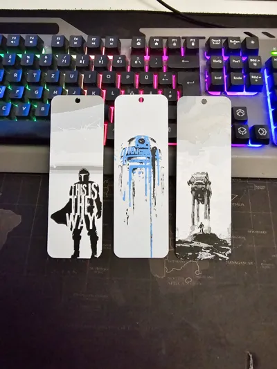 Star Wars Bookmark collection - HueForge by Think3D - MakerWorld