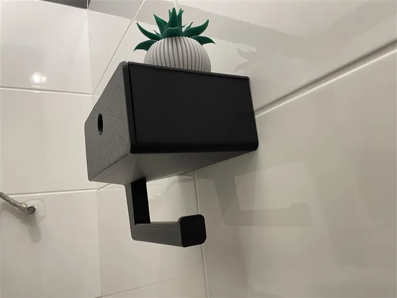 Modern Toilet Paper Holder with Deer Decor - Free 3D Print Model ...