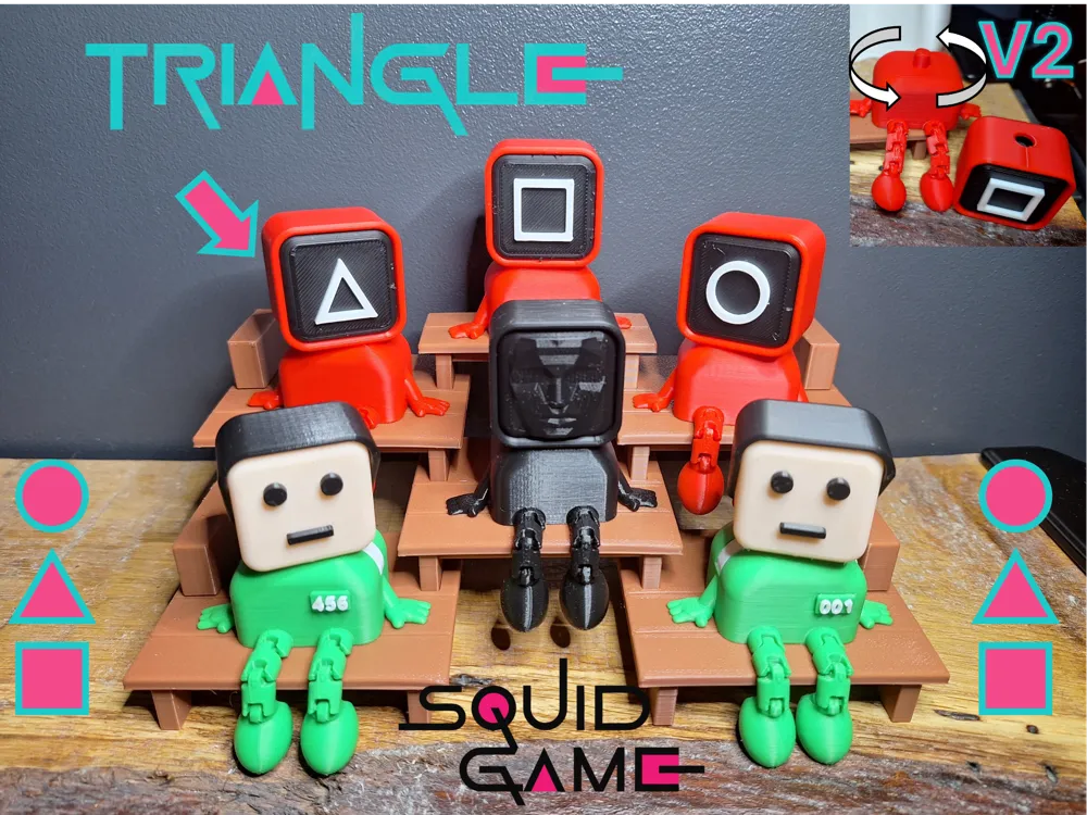 Squid Game - Triangle Guardian V2 by Fil&Form3D - MakerWorld