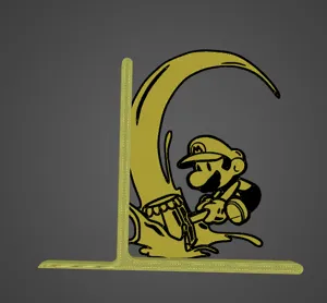 Mario Bookend by deigge - MakerWorld