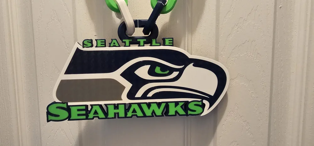 Seattle Seahawks Pendant - Free 3D Print Model - MakerWorld