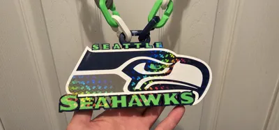 Seattle Seahawks Pendant - Free 3D Print Model - MakerWorld