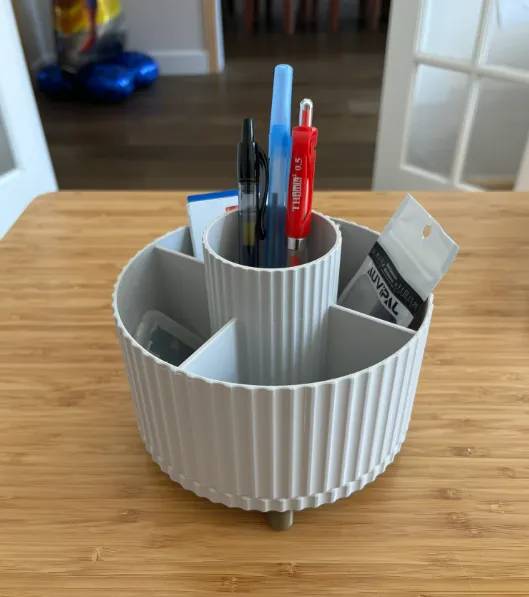 Desk or Bathroom Makeup Countertop Organizer - Free 3D Print Model ...