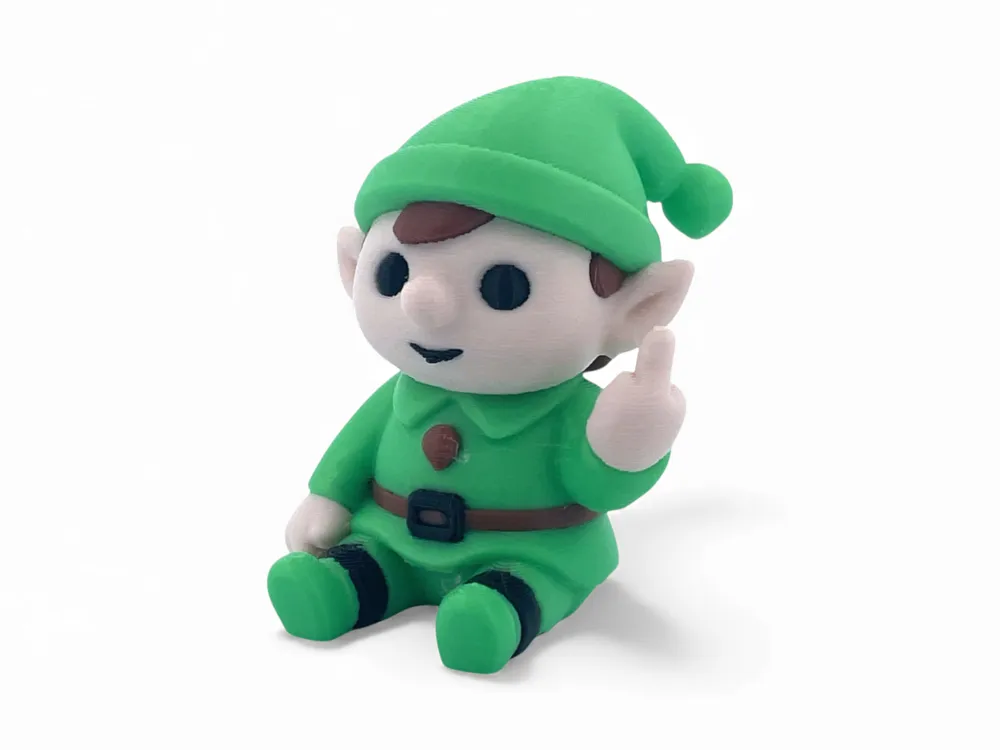 Christmas Elf Middle Finger - Free 3D Print Model - MakerWorld