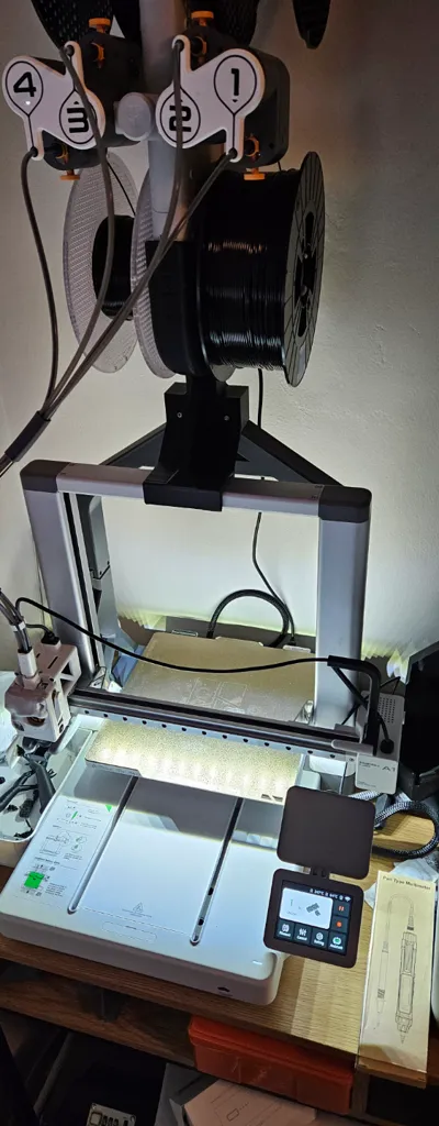 Vertical AMS Lite top mount for A1 with numbers Remixed by ATTV85 ...