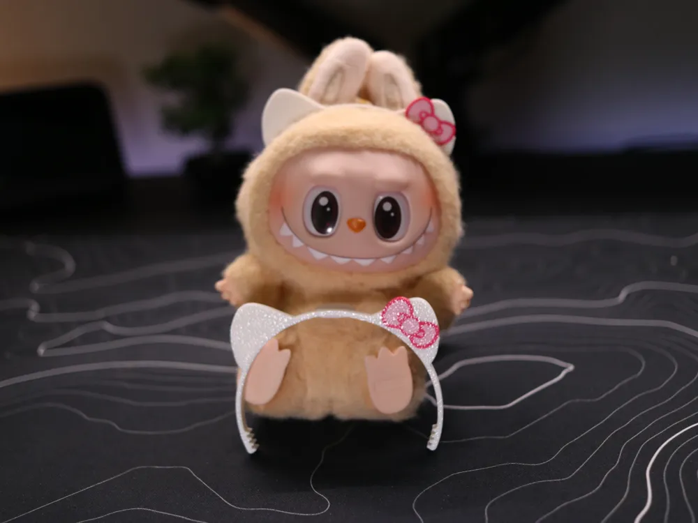 Labubu Hello Kitty Inspired Headband - Free 3D Print Model - MakerWorld