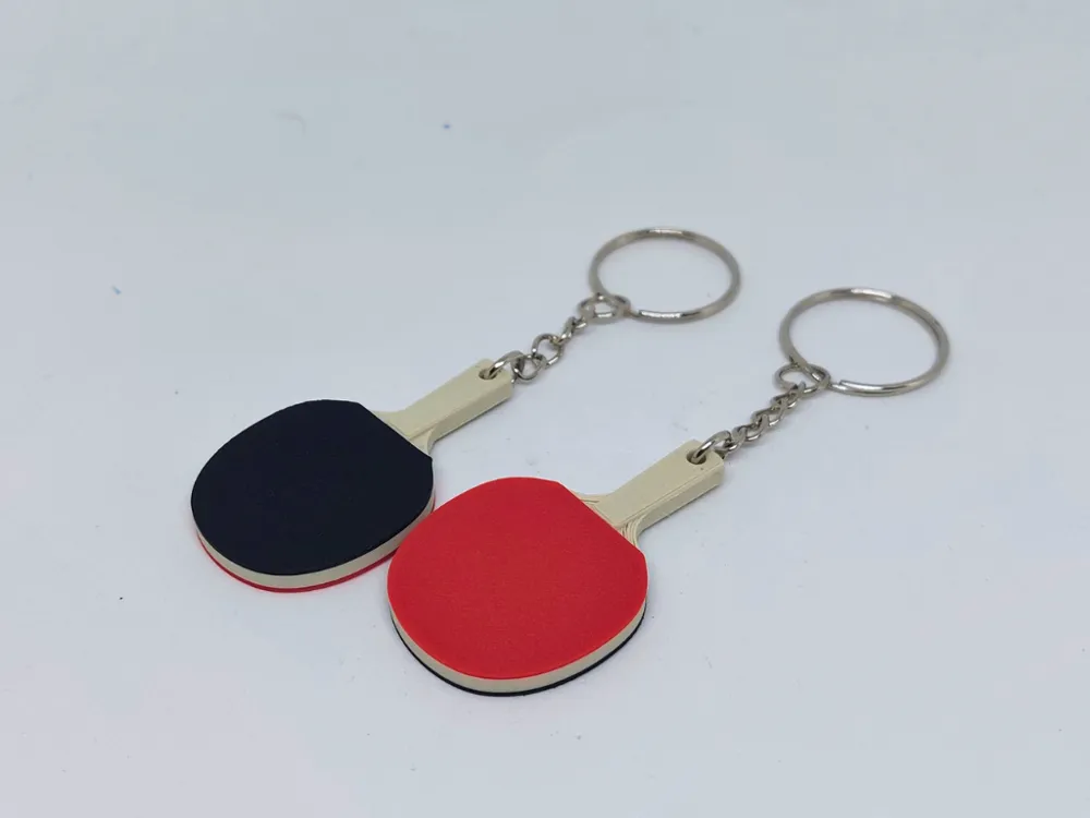 Mini Ping Pong Paddle – Keychain - Free 3D Print Model - MakerWorld