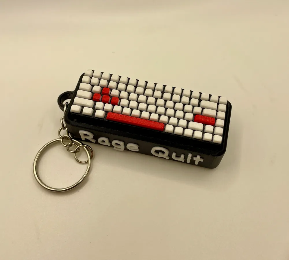 Rage Quit Keyboard Switch Clicker Keychain Fidget by The_Creative_3D MakerWorld: Download Free ...
