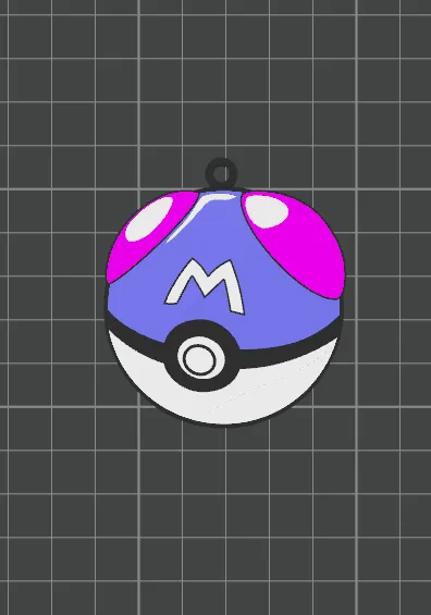 Pokemon Masterball keychain by nicodeimos - MakerWorld