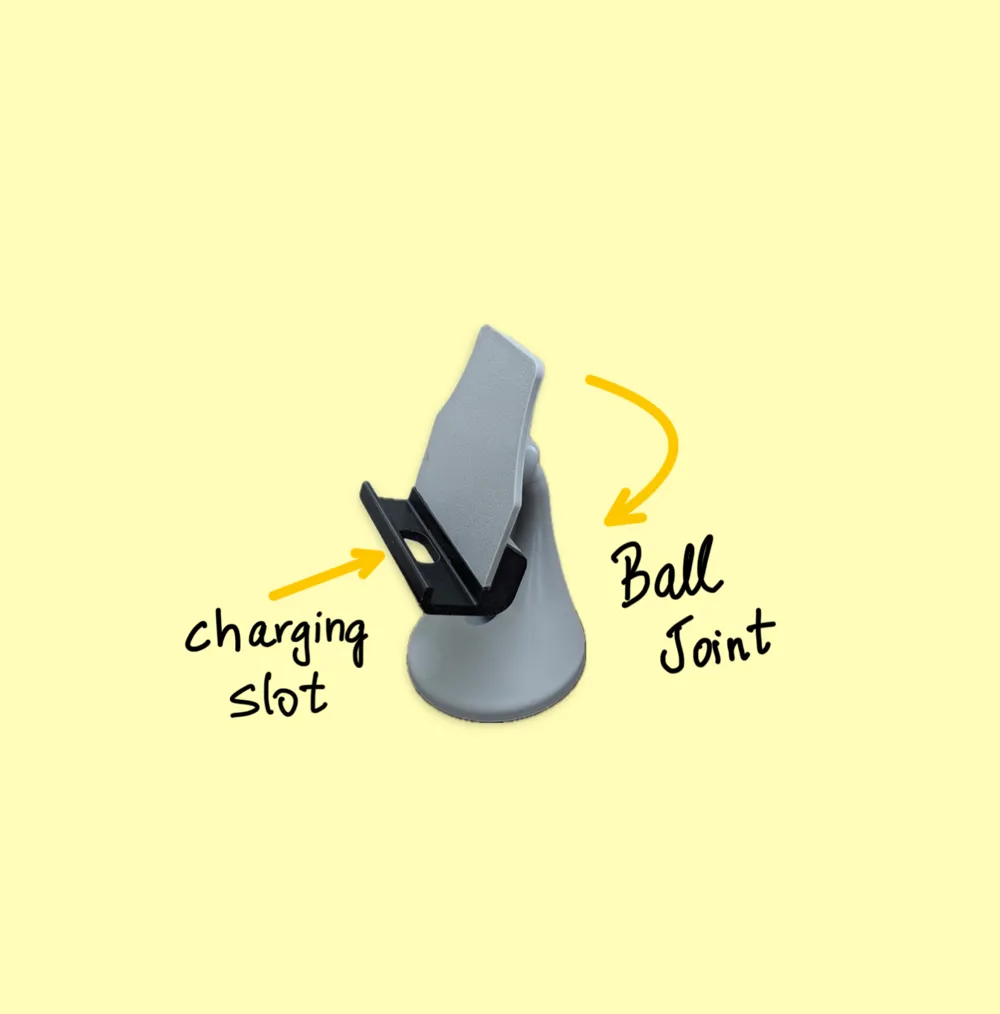 Adjustable/Rotatable Phone Stand (Ball Joint) by Naveen George Joseph ...
