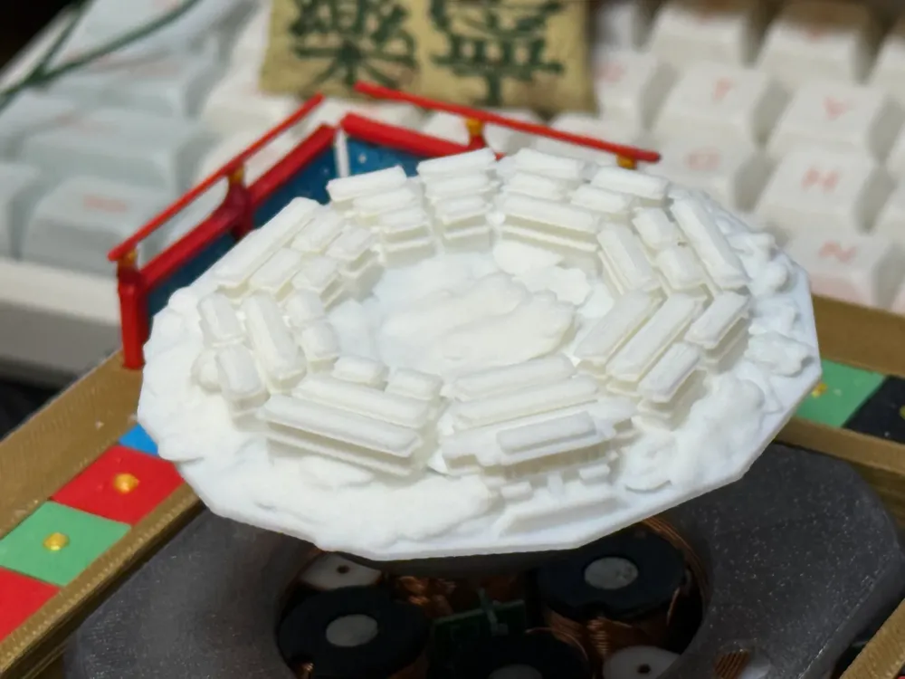【Nezha】Jade Void Palace Bagua Architectural Model Magnetic Levitation ...