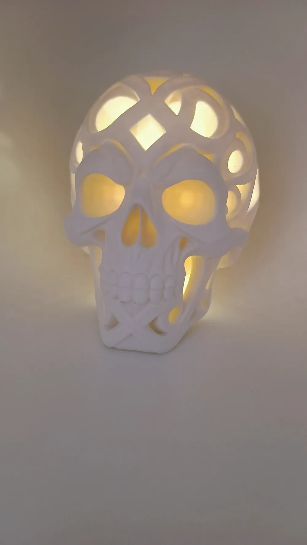 Luminous Ornamental Skull - Free 3D Print Model - MakerWorld