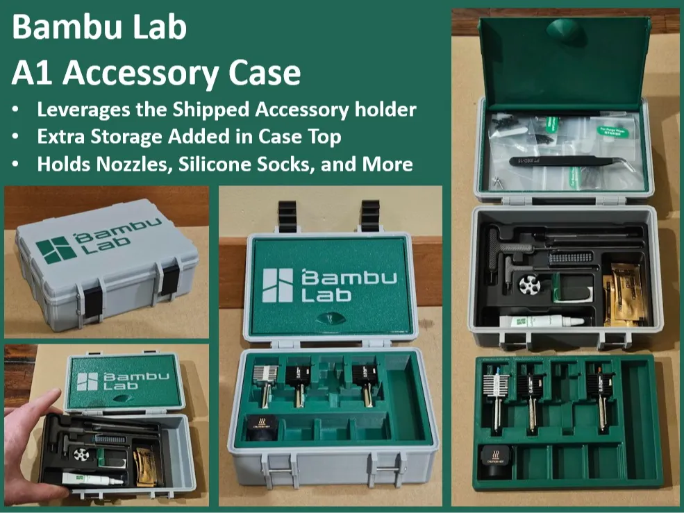 Bambu A1 / A1 Mini Accessory / Tool Case by Iceman - MakerWorld