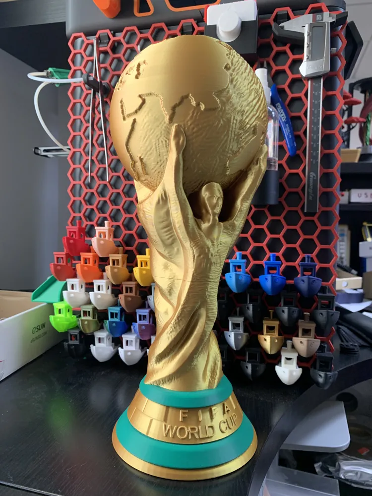 FIFA World Cup Trophy Real Size - Free 3D Print Model - MakerWorld