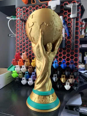 FIFA World Cup Trophy Real Size and smaller sizes - Free 3D Print Model ...